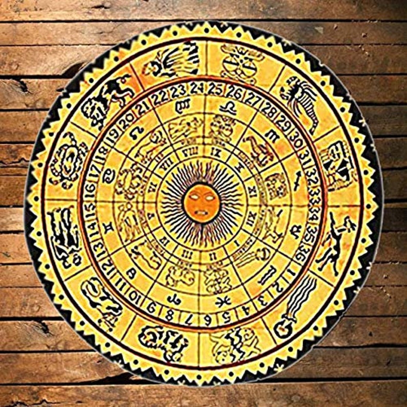 Round Table Cover Bohemia Indian Mandala Table Cloth Fabric | Etsy