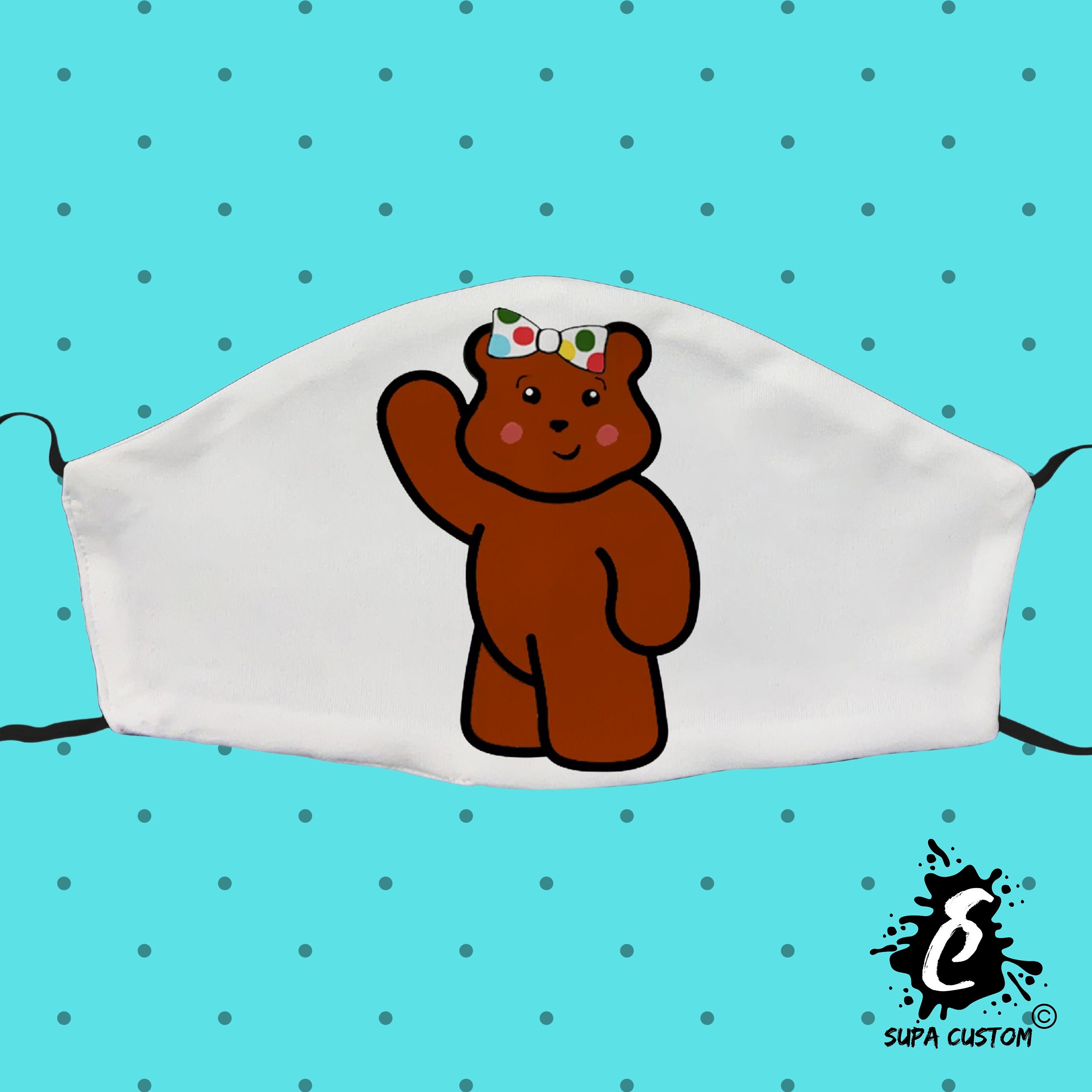 Plush Bear Mask Pudsey Children in Need Spotty Day Face - Etsy