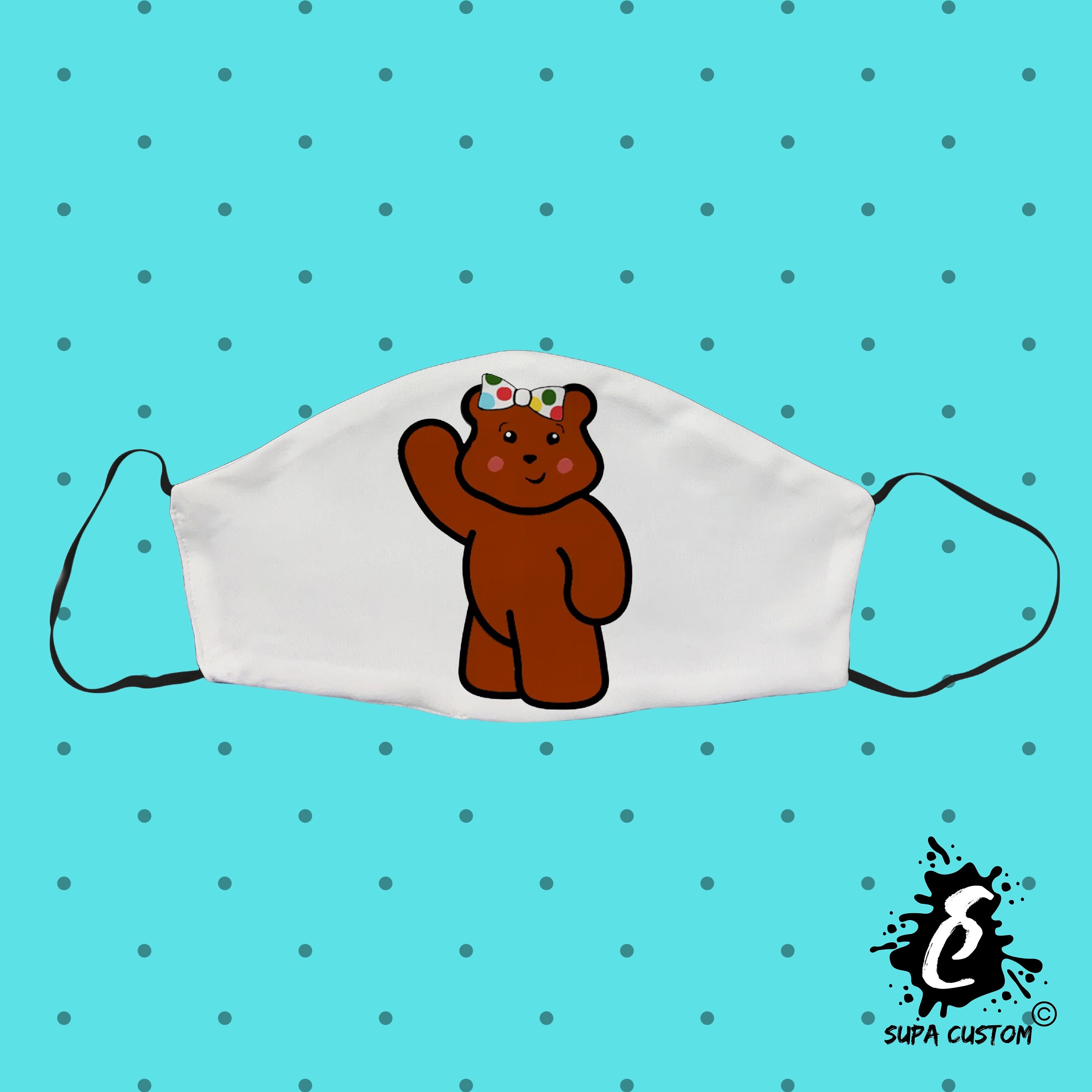 Plush Bear Mask Pudsey Children in Need Spotty Day Face - Etsy