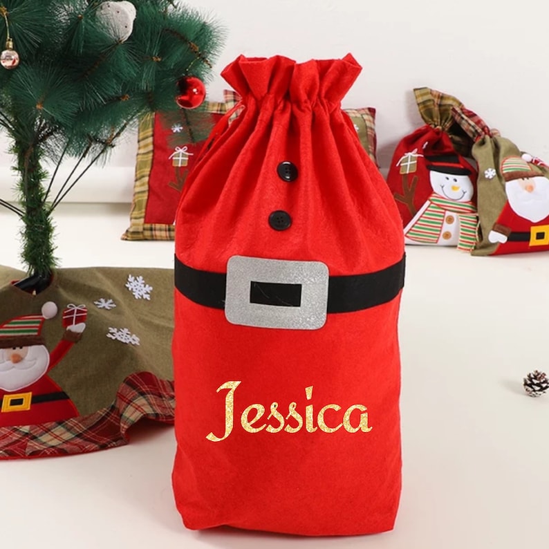 Personalised Santa Sack, Christmas Sack, Child's Christmas Gift Sack ...