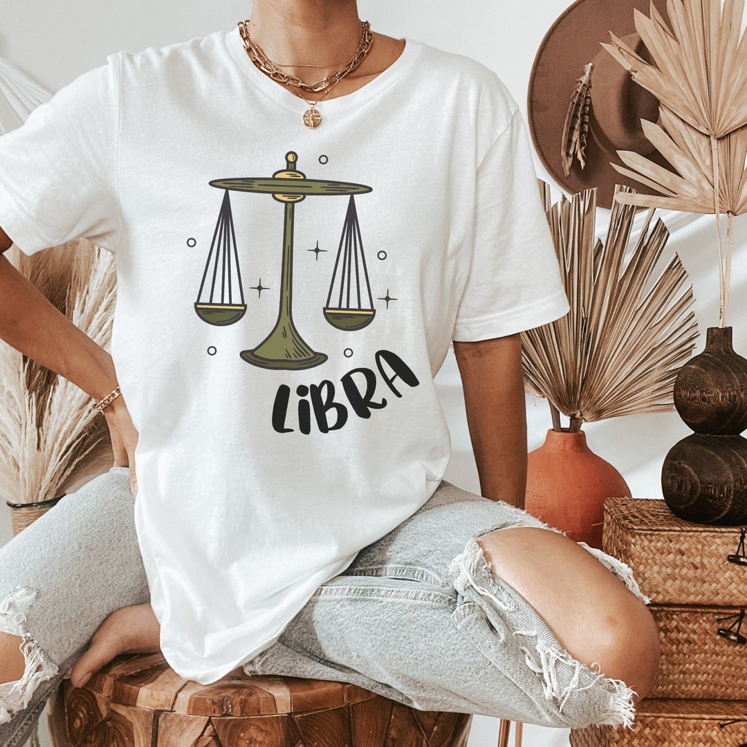 Libra Zodiac Sign Graphic T-shirt, Astrology Shirt, Libra Zodiac Tshirt ...