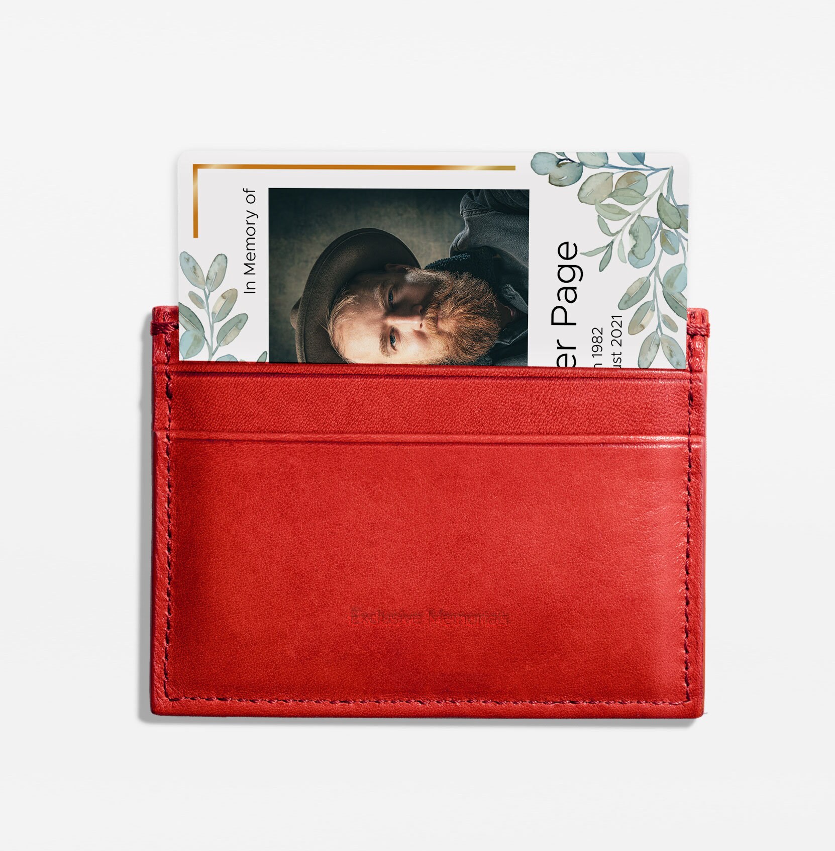 Personalised Laminated Memorial Card Funeral Memorial Card - Etsy