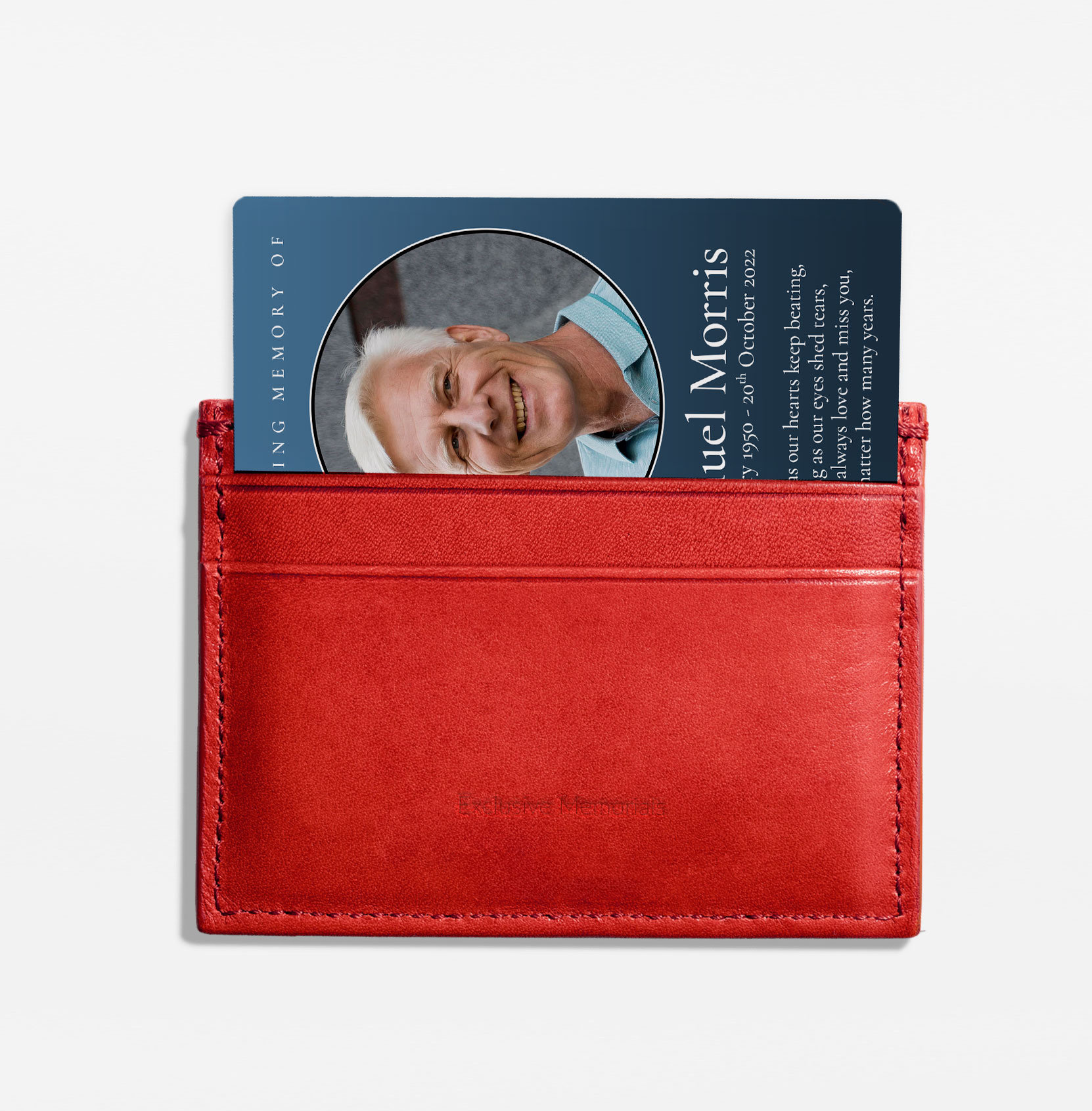 Personalised Laminated Memorial Card | Funeral Memorial Card - Etsy