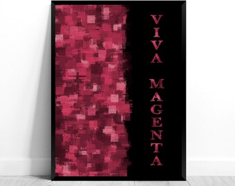 Magenta Color Poster - Etsy