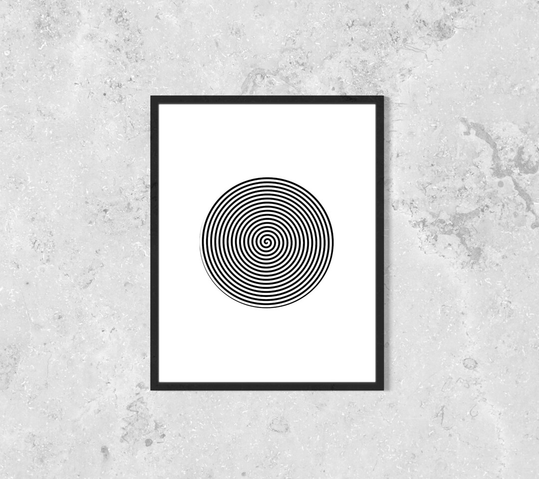 Spiral Wall Art, Abstract Spiral Art, Minimalist Spiral, Spiral Poster ...