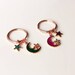 Moon and Star Celestial Keyring, Moon and Star Keyring in Rose Gold ...