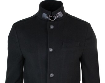 High Collar Mens Jacket | Etsy