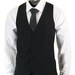 Mens 3 Piece Black Tailored Fit Complete Suit Classic Door Man Mourning ...