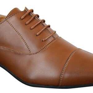 Mens Smart Formal Dress Shoes Laced White Tan Brown Black - Etsy