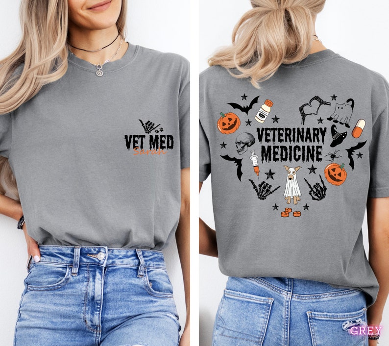 Custom Vet Crew Halloween Shirt, Vet Squad, Vet Receptionist Gift, Vet ...