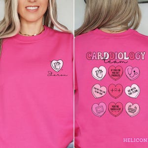 Cardiology Valentines Sweatshirt, CICU Cardiac Nurse Shirt, CVICU Gift ...