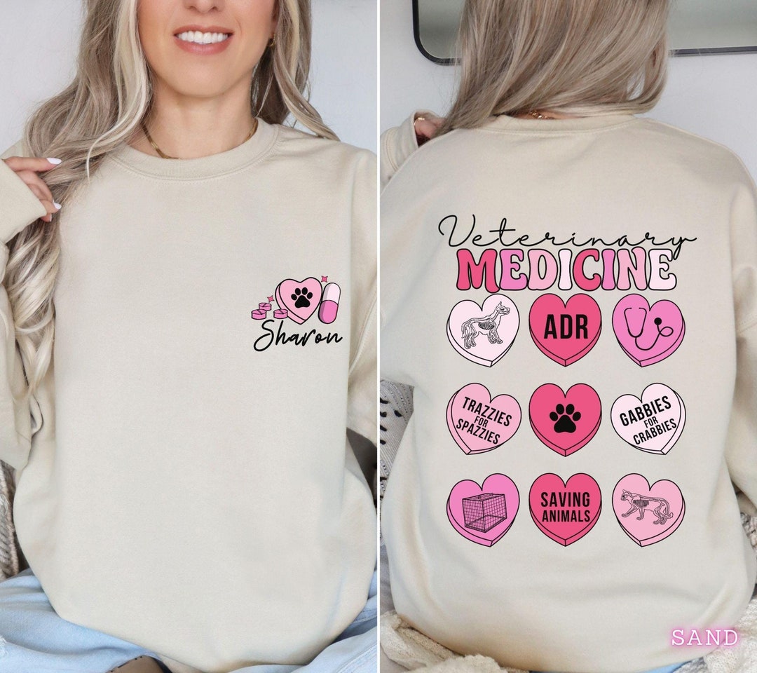 Custom Veterinary Valentine Shirt, Vet Tech Shirt, Vet Valentines Day ...