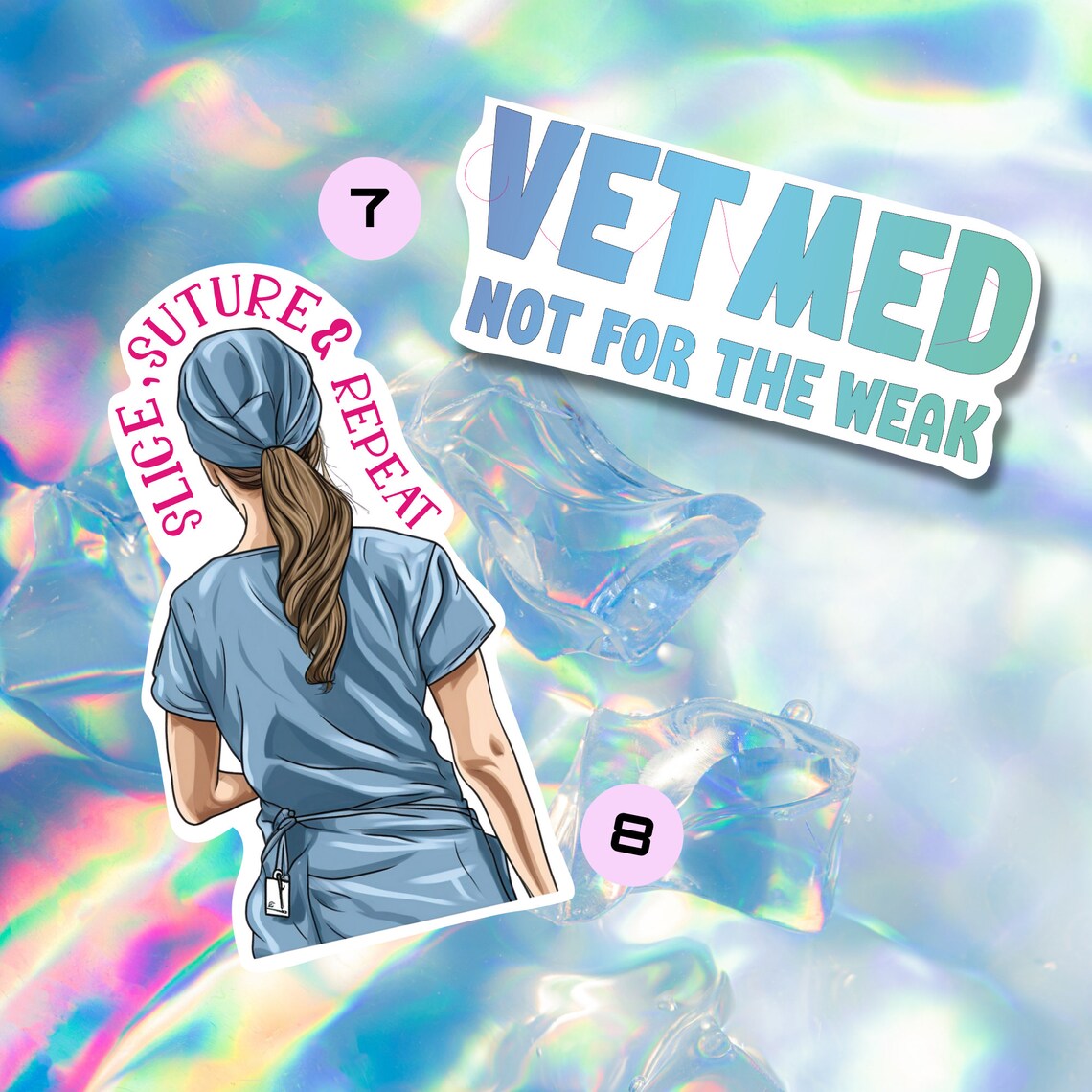 Vet Med Sticker Pack, Vet Tech Stickers, Veterinary Stickers, Funny Vet ...