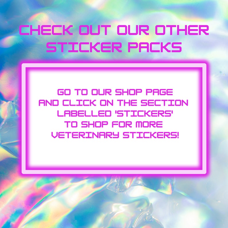 Vet Med Sticker Pack, Vet Tech Stickers, Veterinary Stickers, Funny Vet ...