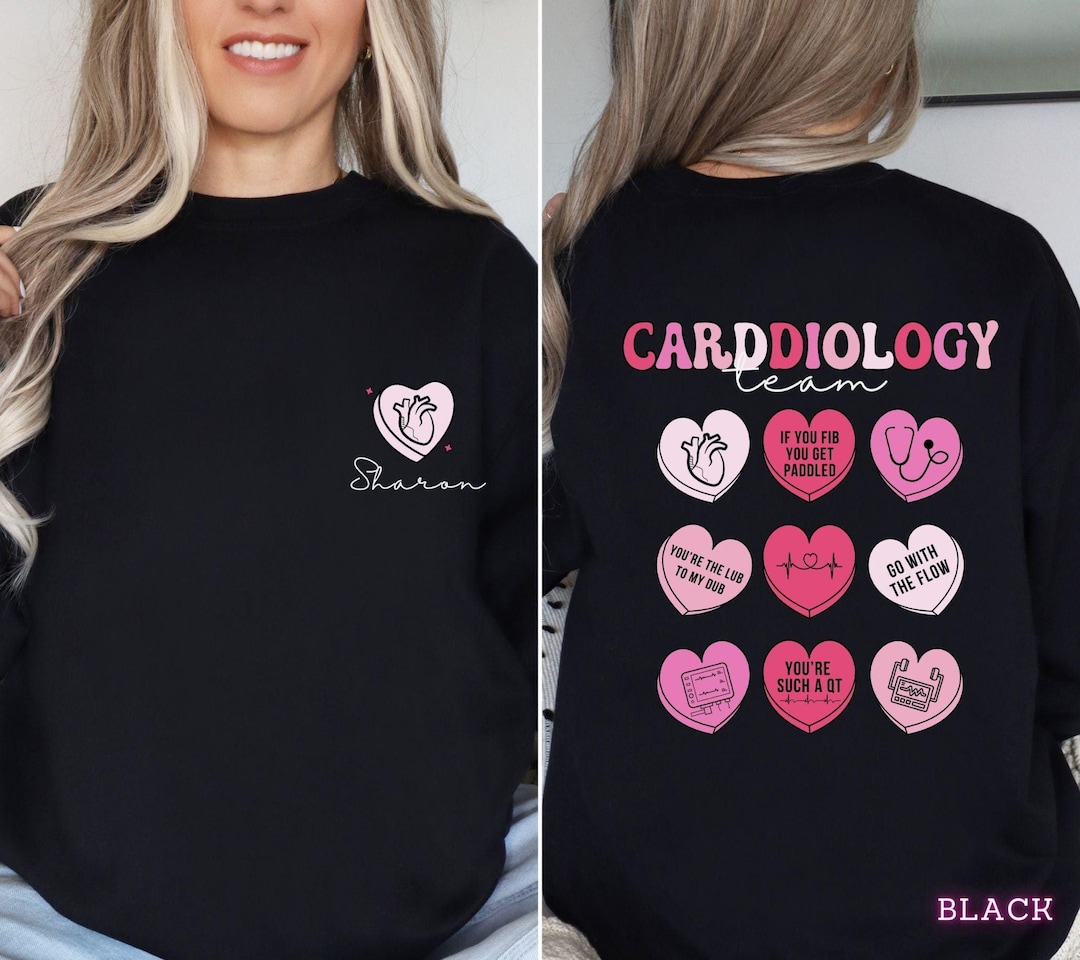 Cardiology Valentines Sweatshirt, CICU Cardiac Nurse Shirt, CVICU Gift ...