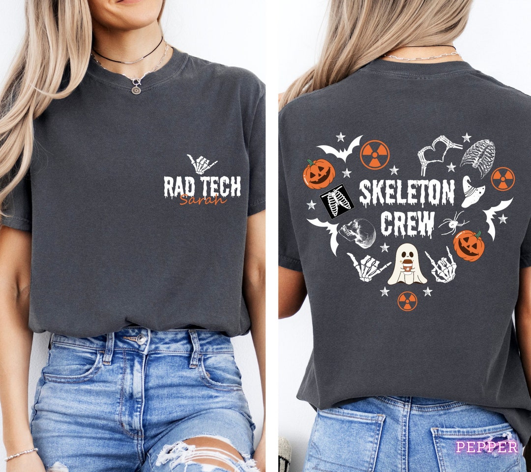 Custom Radiology Crew Shirt, Rad Tech Halloween Shirt, Xray Tech Shirt ...
