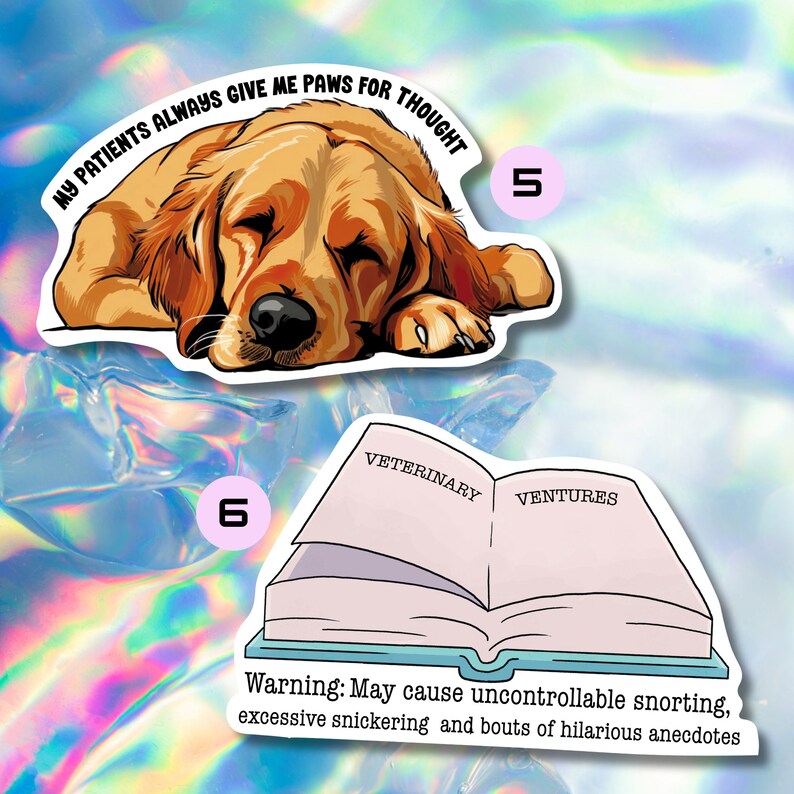 Vet Med Sticker Pack, Vet Tech Stickers, Veterinary Stickers, Funny Vet ...