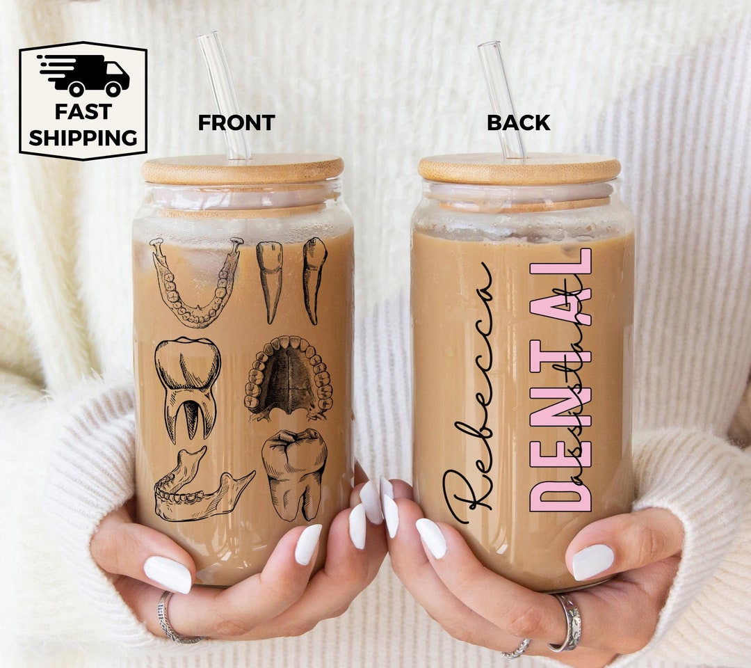 Dental Tooth Anatomy Cup, Dental Assistant Gift, Dentist Coffee Glass ...