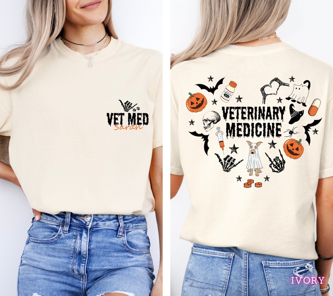 Custom Vet Crew Halloween Shirt, Vet Squad, Vet Receptionist Gift, Vet ...