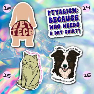 Funny Veterinary Stickers, Vet Tech Stickers, Vet Med Stickers, Vet ...
