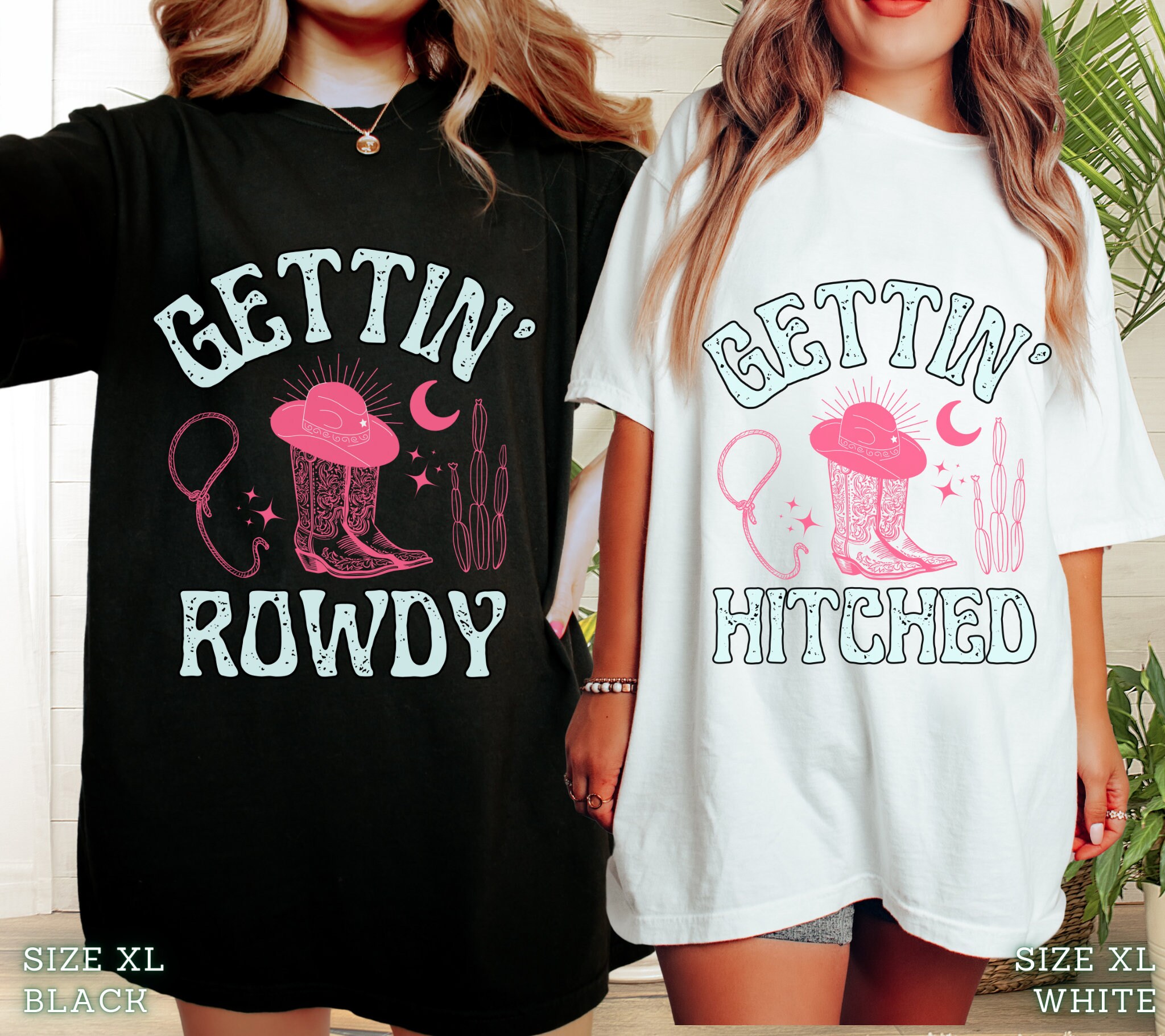 Getting Hitched Getting Rowdy Shirts Country Bachelorette Shirt ...