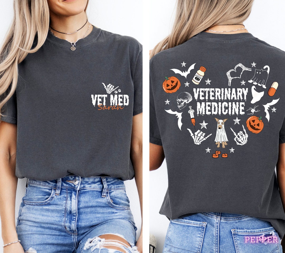 Custom Vet Crew Halloween Shirt, Vet Squad, Vet Receptionist Gift, Vet ...