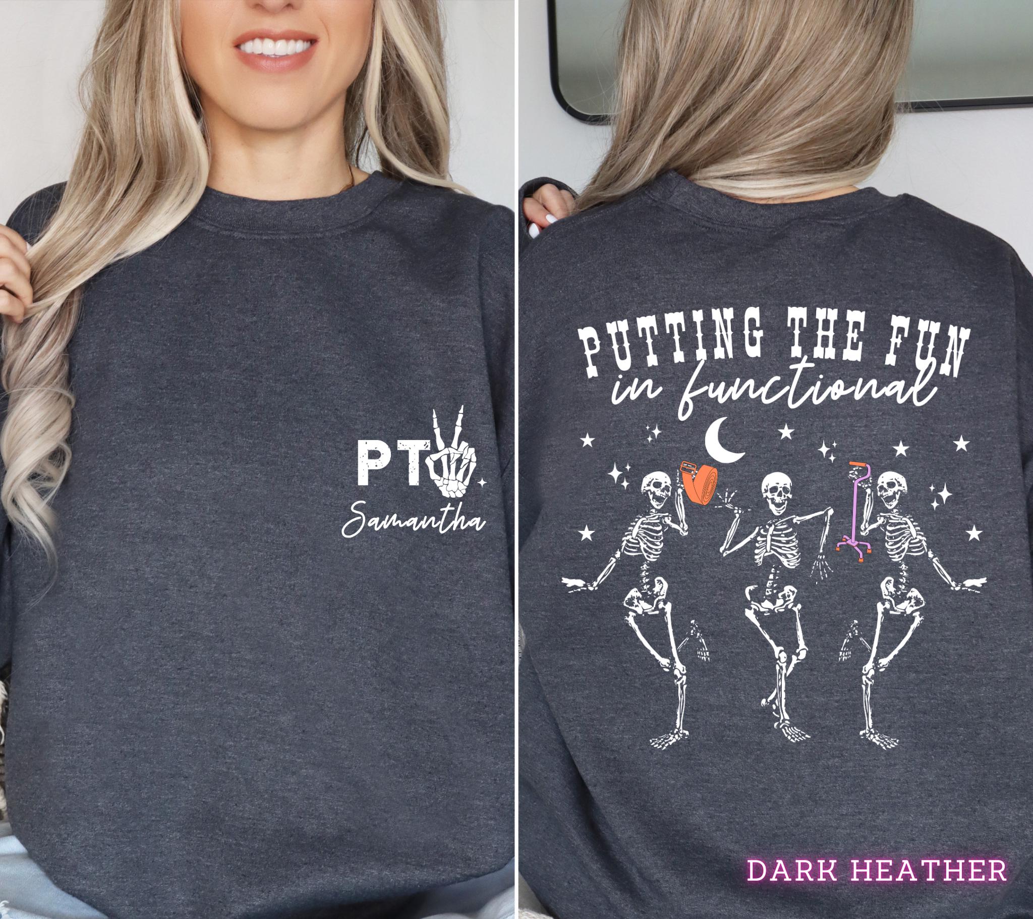 Physical Therapy Shirt, PT Ghosts Shirt, Halloween Physical Therapist ...