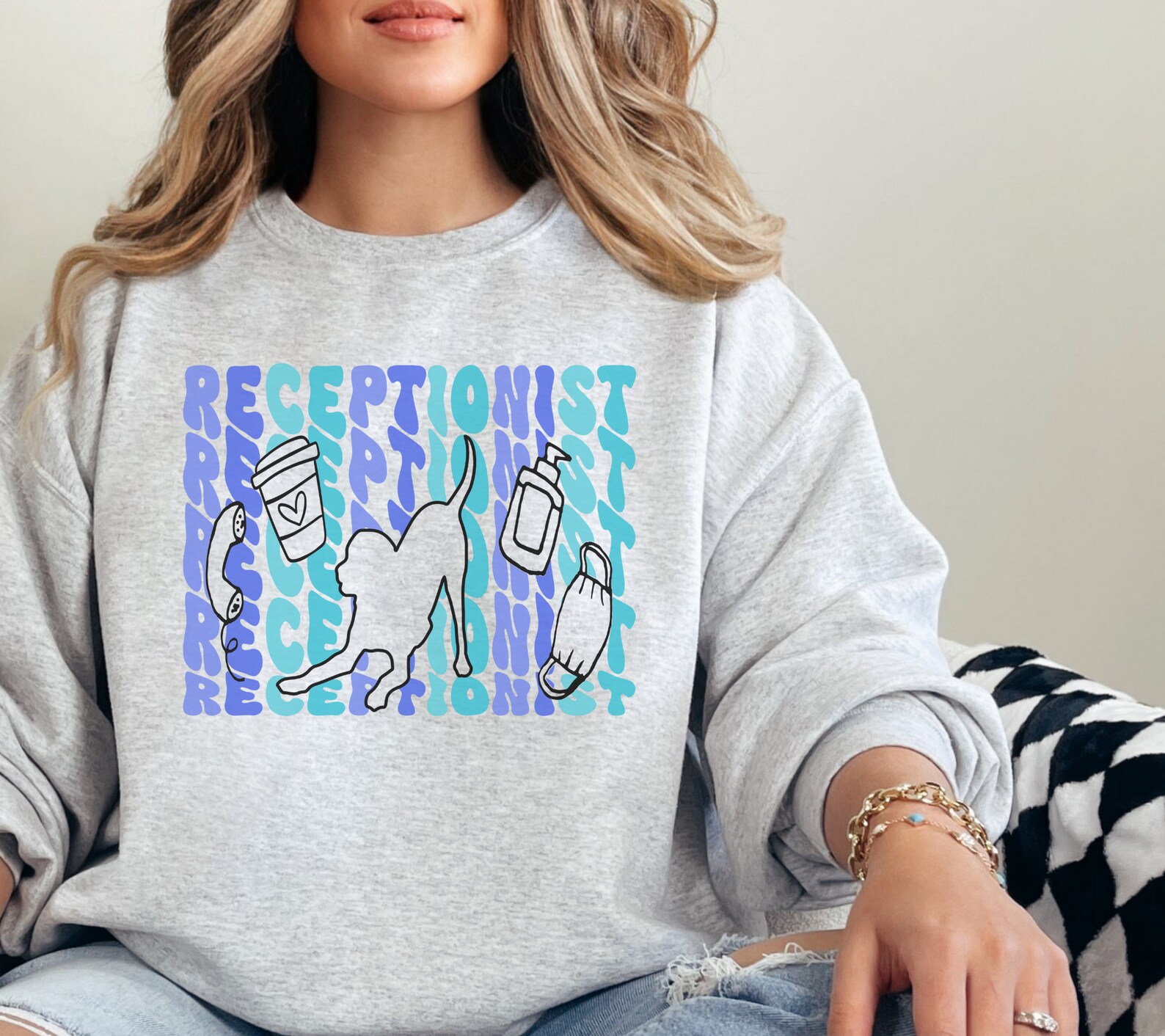 Retro Vet Receptionist Gift Vet Receptionist Week Gift Vet Receptionist ...