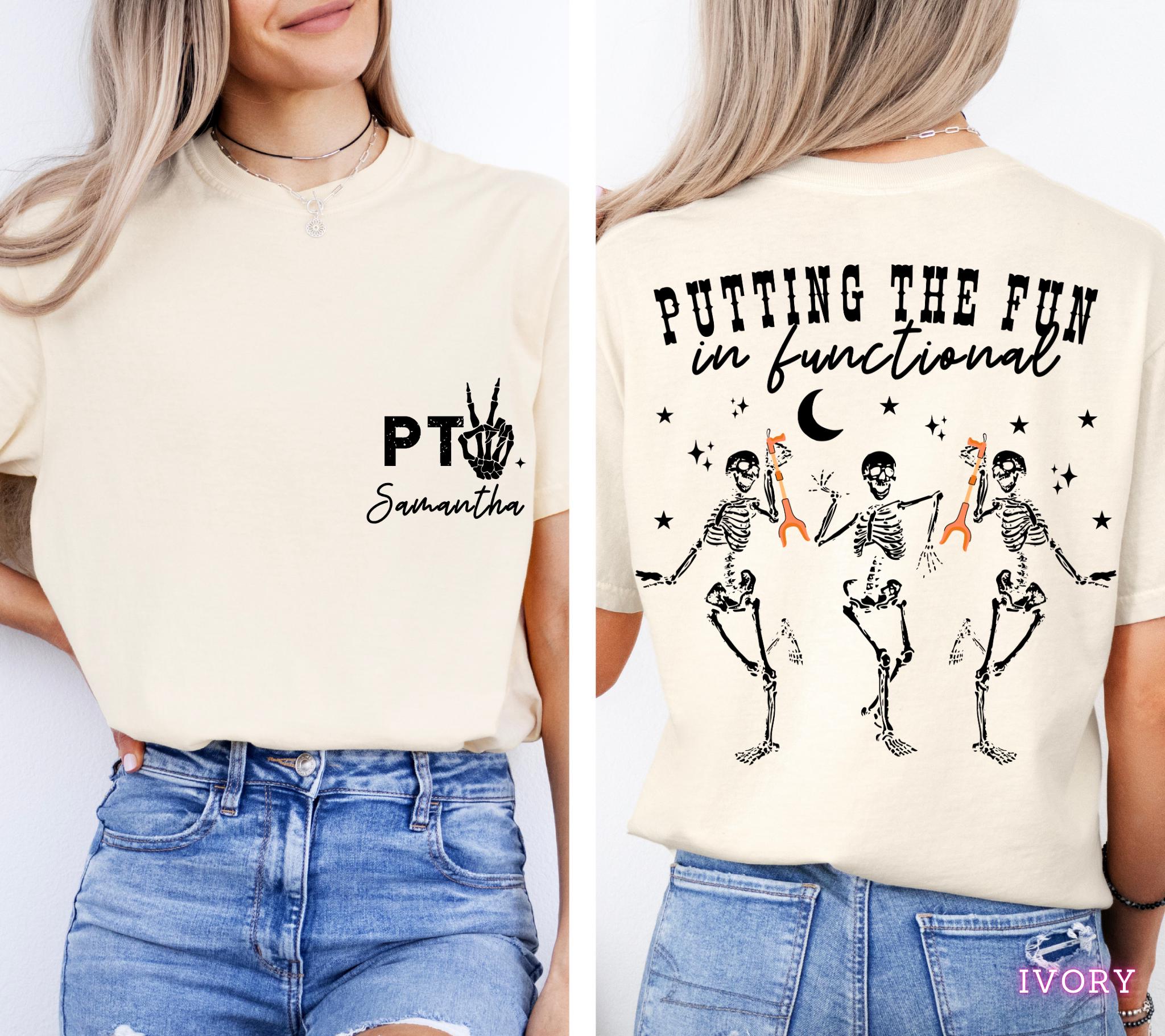 Physical Therapy Shirt, PT Ghosts Shirt, Halloween Physical Therapist ...