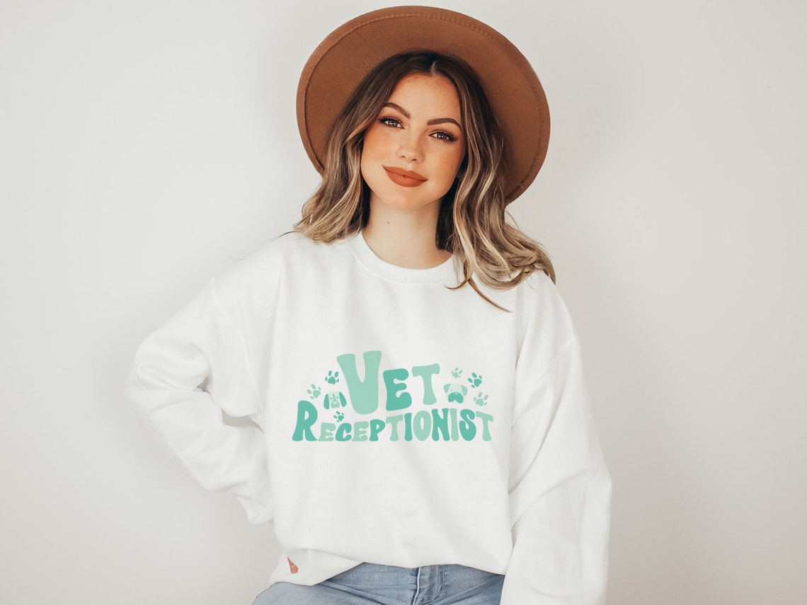 Veterinary Receptionist, Veterinarian Gift, Vet Receptionist Sweater ...