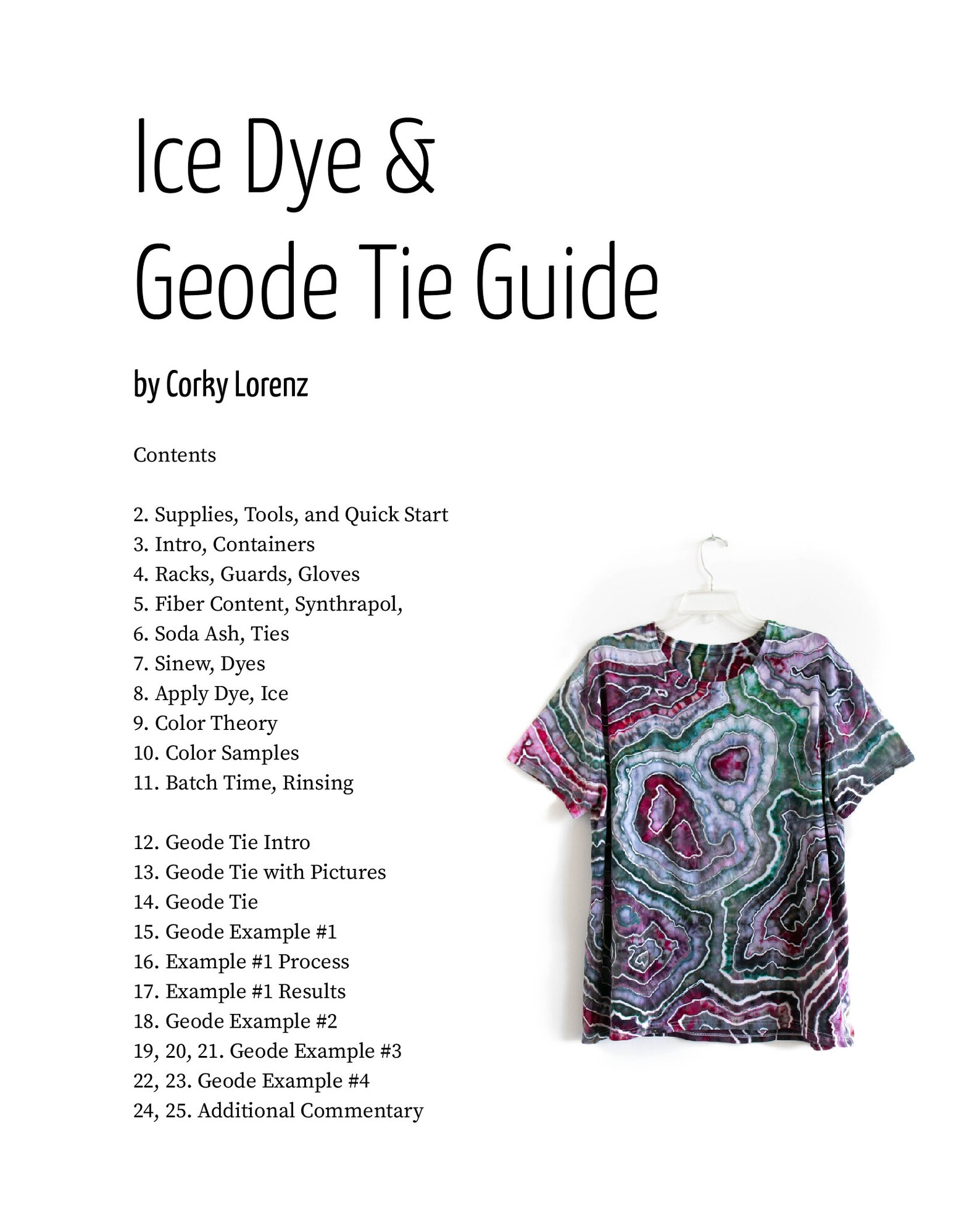 Geode & Ice Dye Tutorial PDF Download NOT a Physical Item - Etsy
