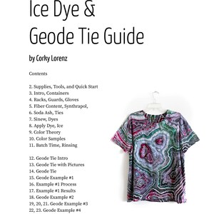 Geode & Ice Dye Tutorial | PDF Download | NOT a Physical Item - Etsy