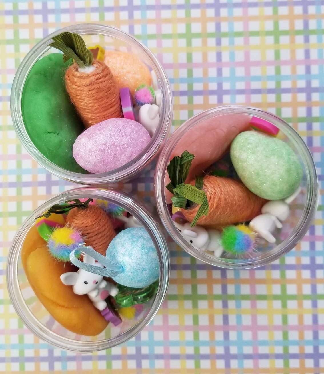 Hoppy Easter Play Dough Kit Play Dough Jar Spring Sensory Kit Easter ...