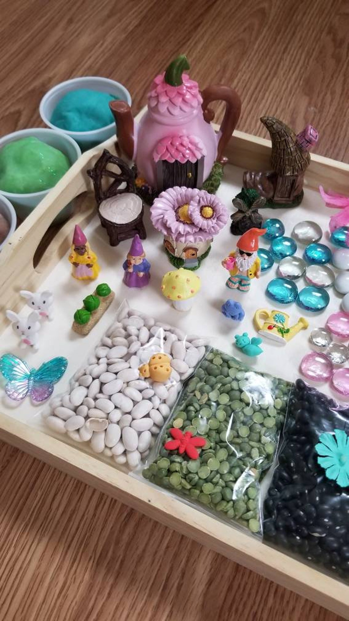 Fairy Garden Play Dough Kit Spring Garden Sensory Kit - Etsy