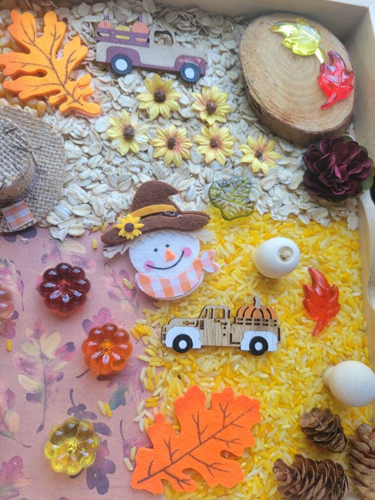 Fall Harvest Sensory Kit Pumpkin Patch Sensory Kit Fall Sensory Bin ...
