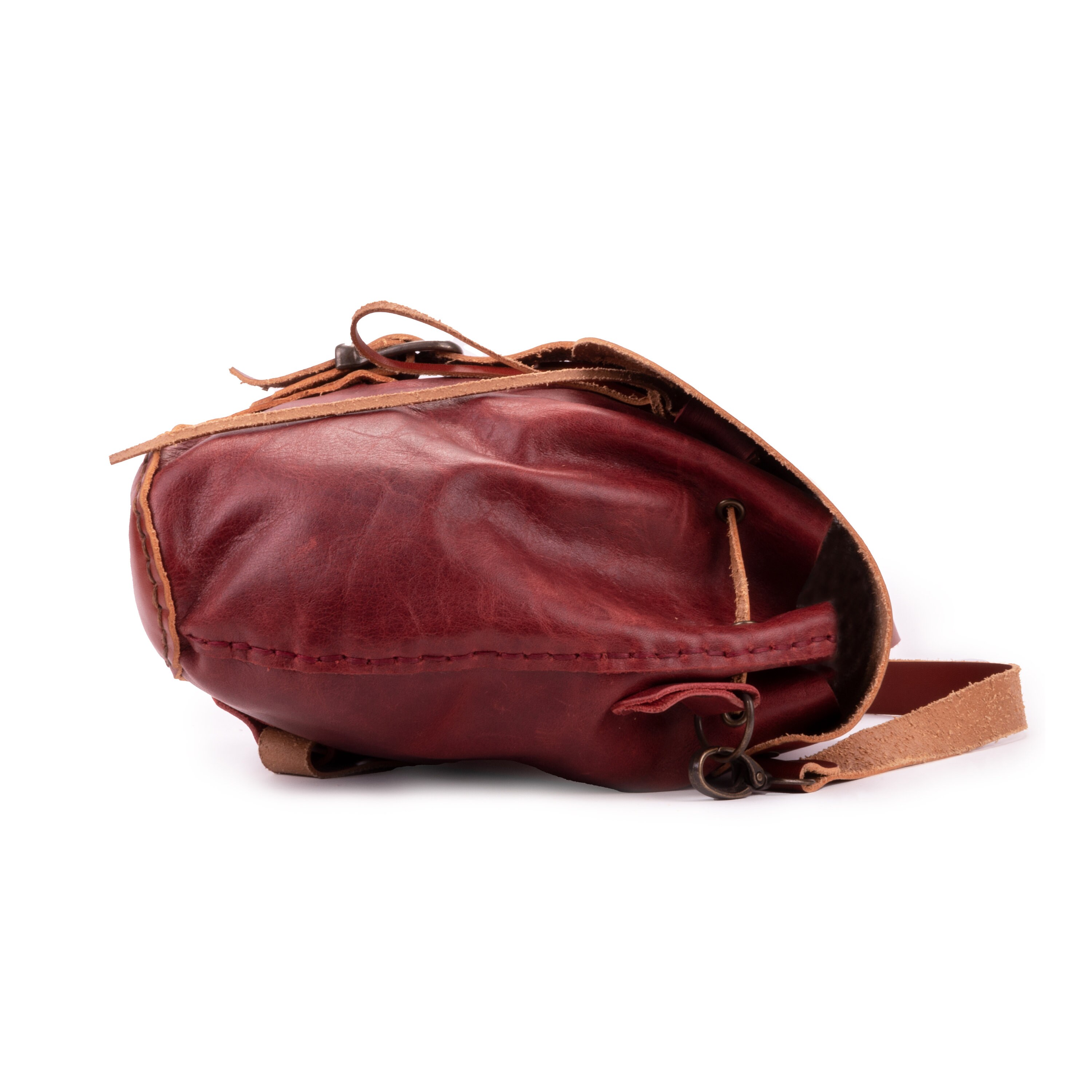 Burgundy Leather Bag Leather Backpack Handmade Backpack - Etsy UK
