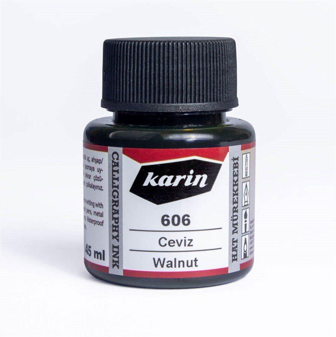 Karin Walnut Calligraphy Ink: Handmade Dip Pen Ink (45ml) - Etsy