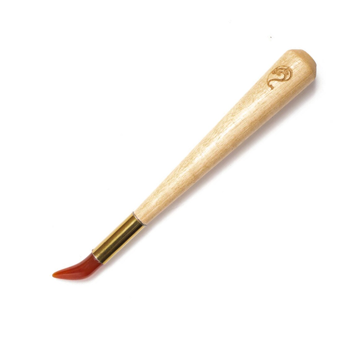 Agate Stone Burnisher: Curved Polishing Tool for Metal Clay & Foil - Etsy