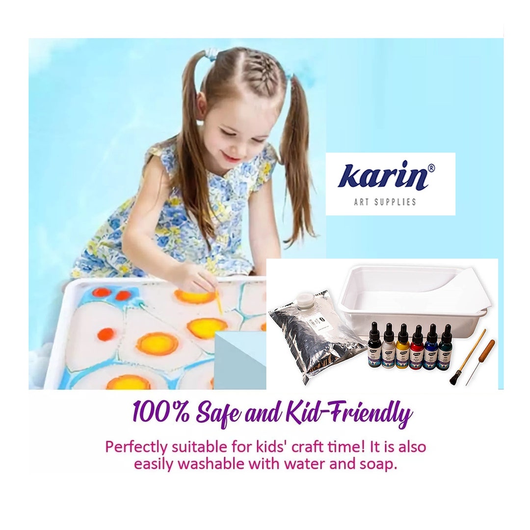 Magical Marbling Painting DIY Kit | Painting Tools for Kids and Adults ...
