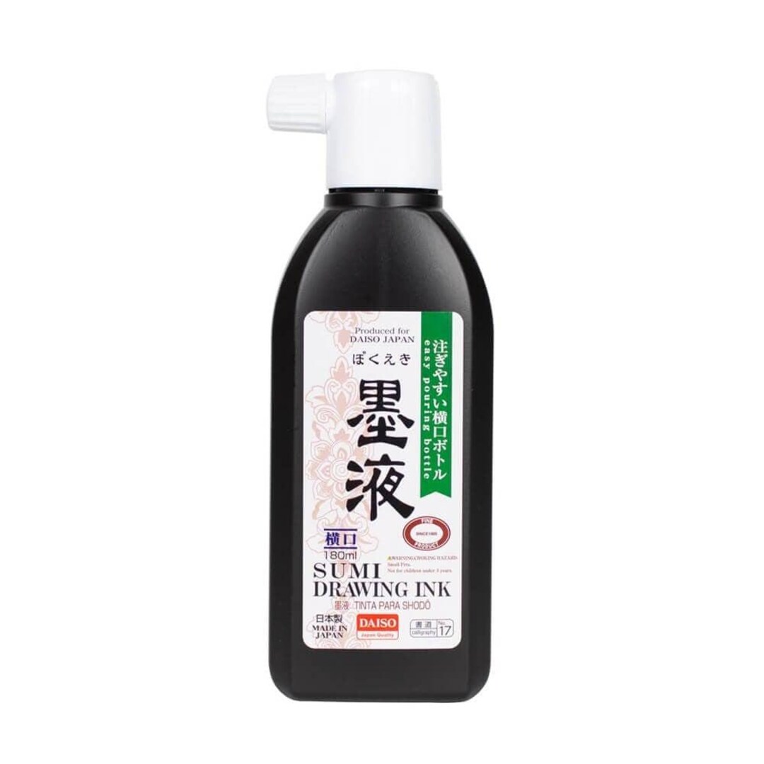 Daiso Sumi Drawing Ink No.17 – 180ml | Premium Japanese Calligraphy ...
