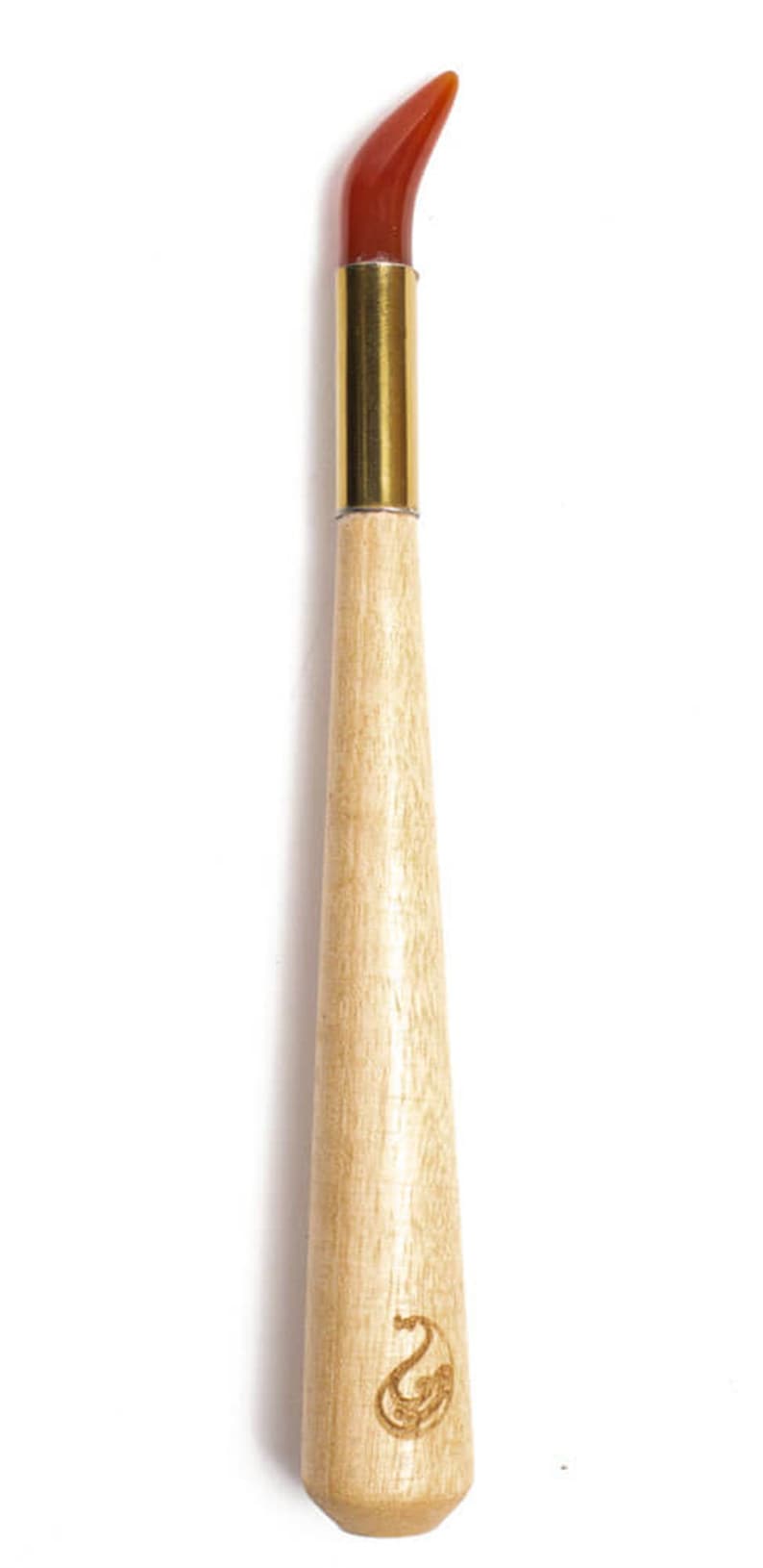 Agate Stone Burnisher: Curved Polishing Tool for Metal Clay & Foil - Etsy