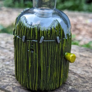 One of a Kind Frankenstein Bottle, Polymer Clay Sculpture POTION BOTTLE ...