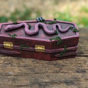 OOAK Vampire Coffin,wooden Coffin,handmade Polymer Clay Decoration ...