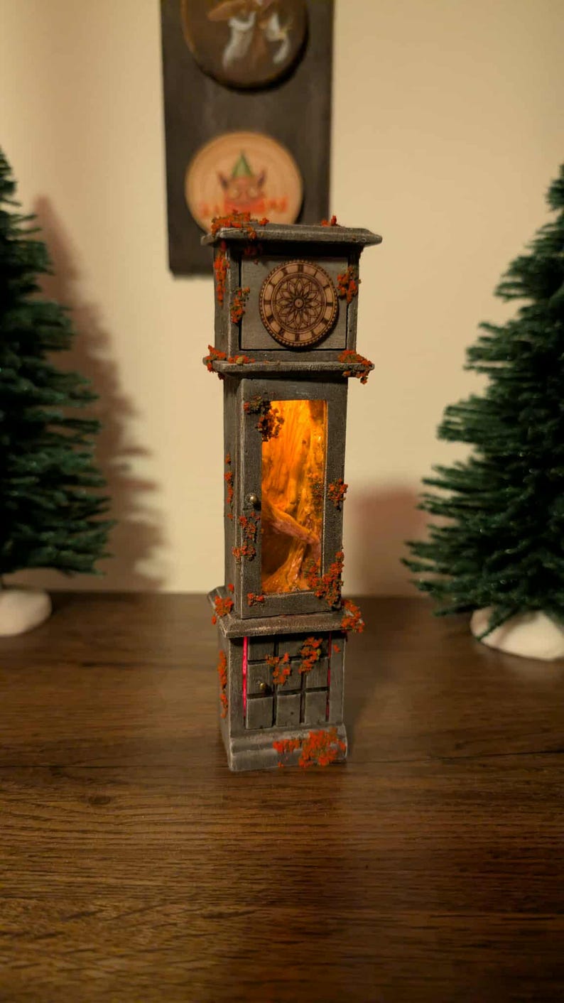 The Vecna Clock -stranger Things Inspired - OOAK Handmade Spooky Scene ...
