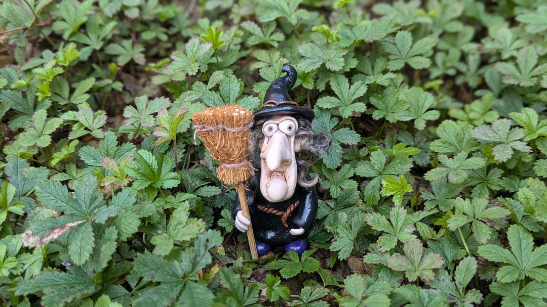OOAK Witch Sculpture,handmade Witch Figurine,halloween Decoration - Etsy