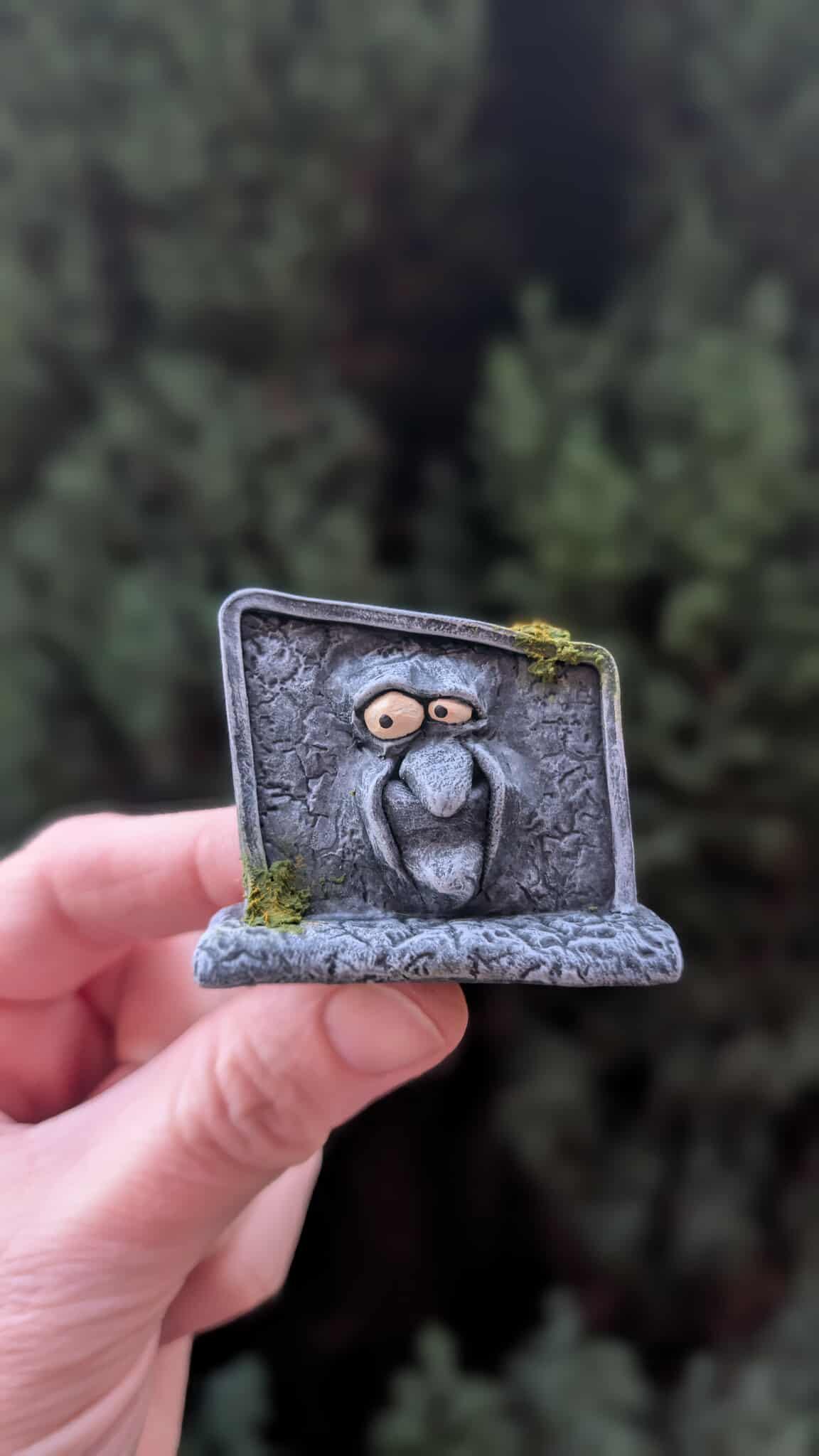 OOAK Magical Gravestones, Handmade Sculpture, Polymer Clay Halloween ...