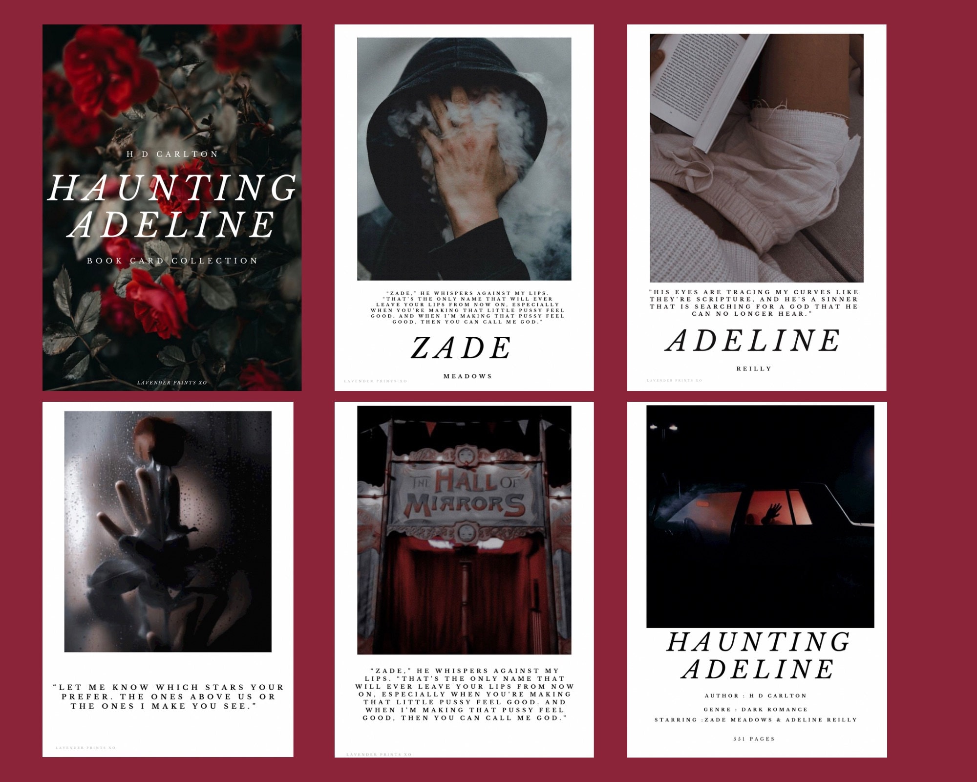 Haunting Adeline Aesthetic Minimalist Poster Booktok Book Etsy Australia