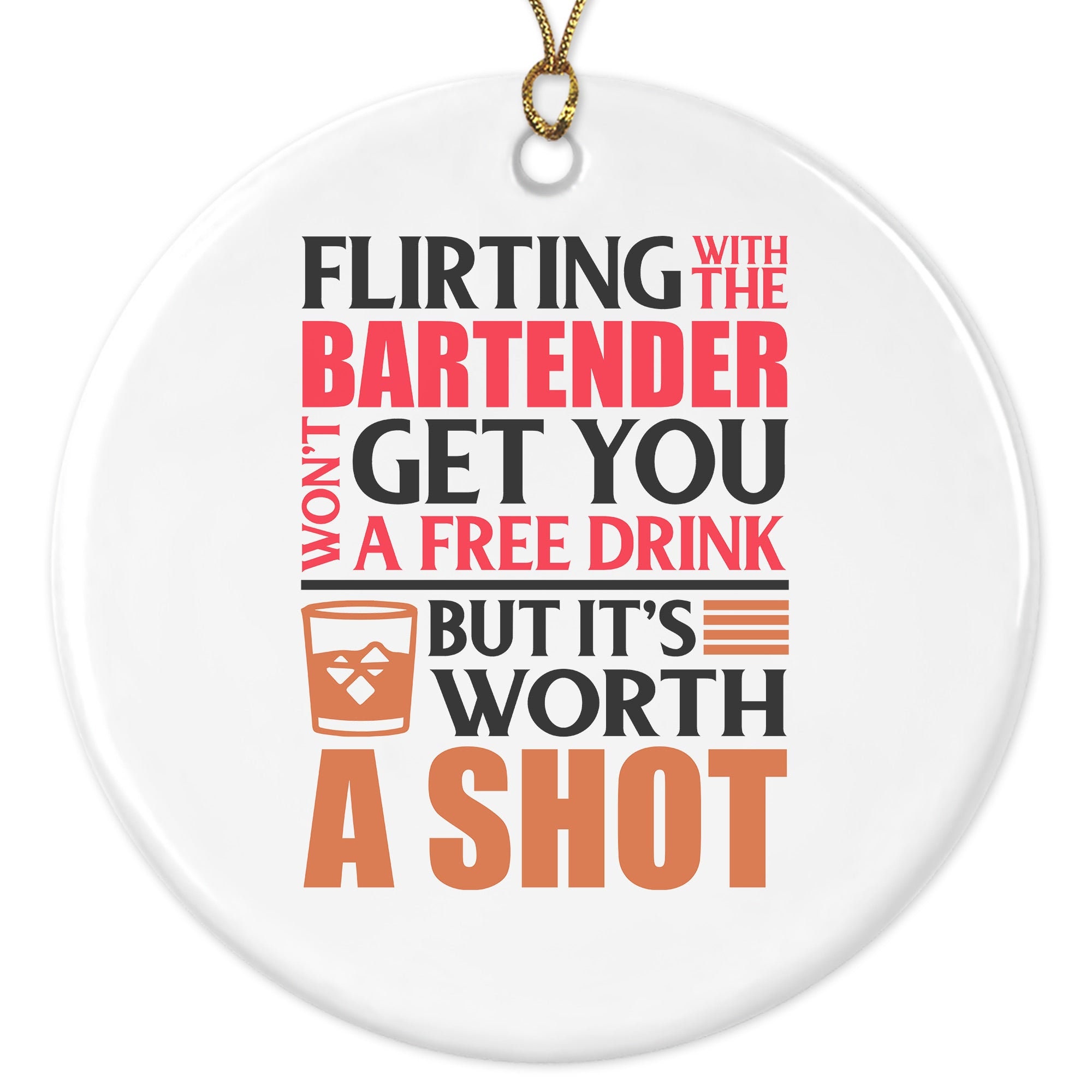 Funny Bartender Ornament Mixologist Gift Bartending Christmas Ornament for Tree Bartending Gift ...
