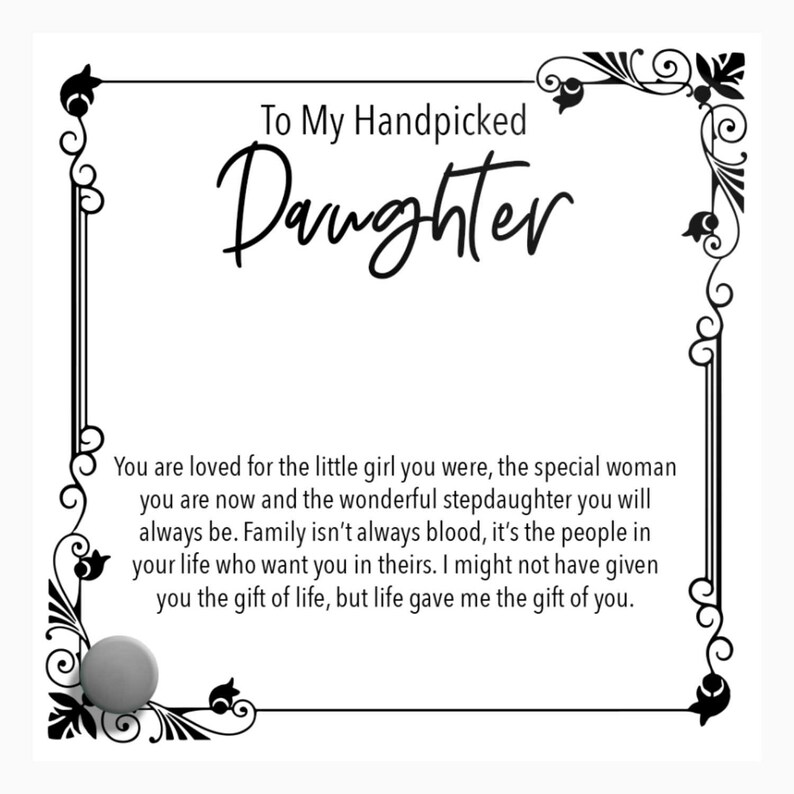To My Step Daughter T Bonus Daughter T Handpicked Daughter