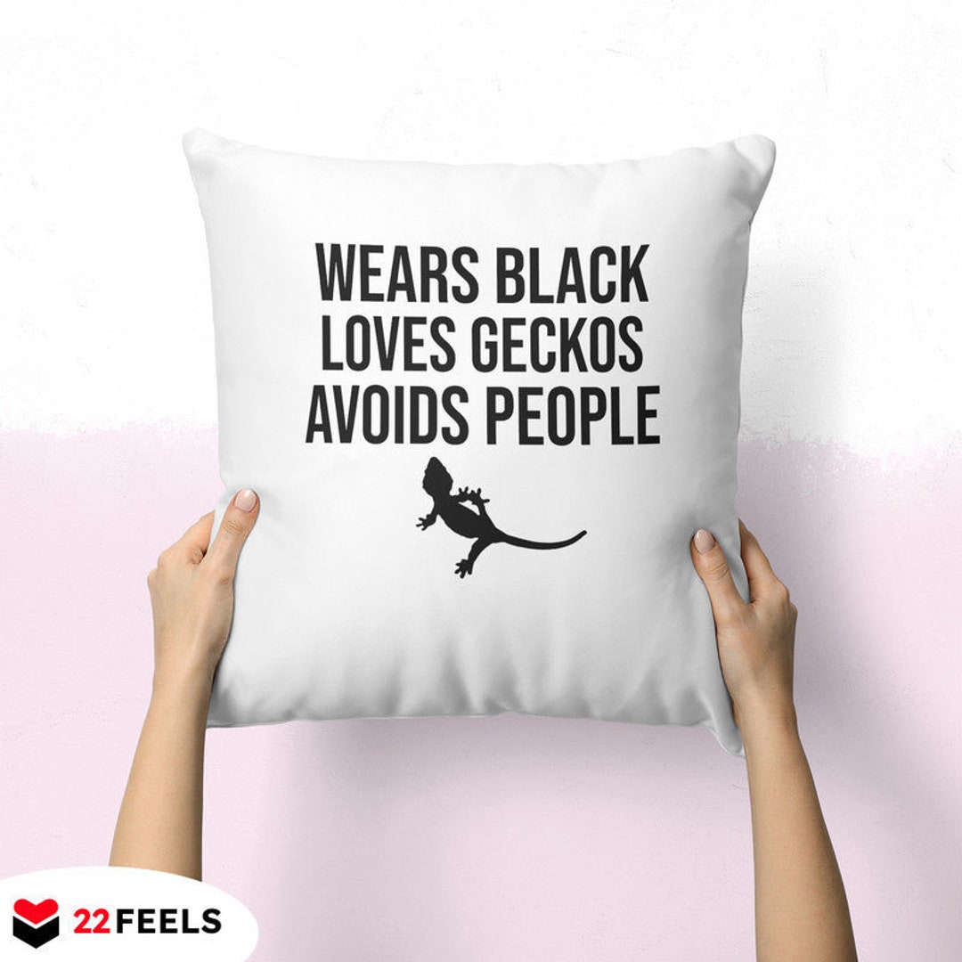 Pet Crested Gecko Pillow Eyelash Gecko Cushion Lizard Pillow Kids Gecko ...